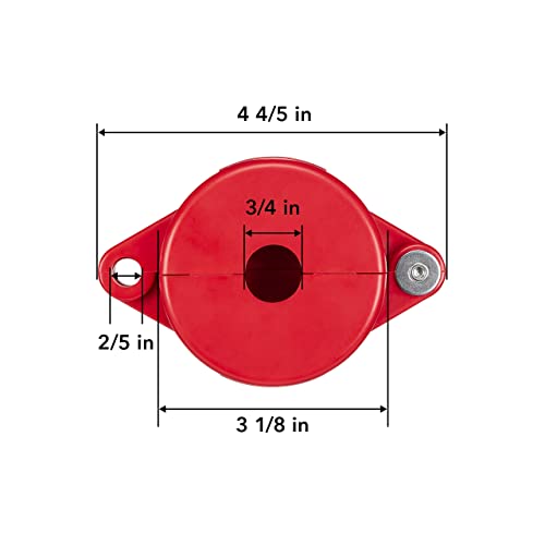 TRADESAFE Lockout Tagout Kit with Loto Locks for Gate Valves, Ball Valves, Electric Plugs ...