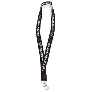 Amazon.com: C7 Corvette Lanyard - Black with Corvette Script & Corvette ...
