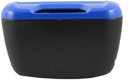 ZHuidjo Black Blue Plastic Trash Bin Garbage Box Storage for Cars Auto ...