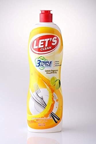 Let's Clean Lemon Dishwashing Liquid - 900 ml price in UAE | Amazon UAE ...