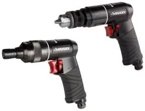 Husky Drill & Impact Driver Air-Tool Combo Kit - Power Pistol Grip ...