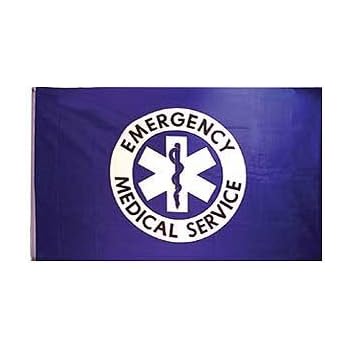 Amazon.com : Emergency Medical Service Flag 3x5 NEW 3 x 5 EMS Flag ...