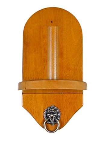 Iszy Billiards Wall Mount Pool Table Cone Chalk Holder, Oak Finish in ...