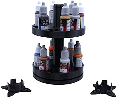 2-Tier Spinning Paint Rack, 3D Printed Desk Shelf Organizer for ...