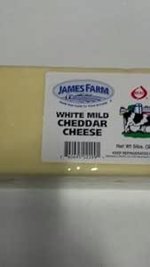 Amazon.com: James Farm: White Mild Cheddar Cheese 2/5 Lb. : Grocery ...