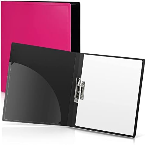 CRANBURY Clamp Binder Without Rings - (Pink), Punchless Grip Binder for ...