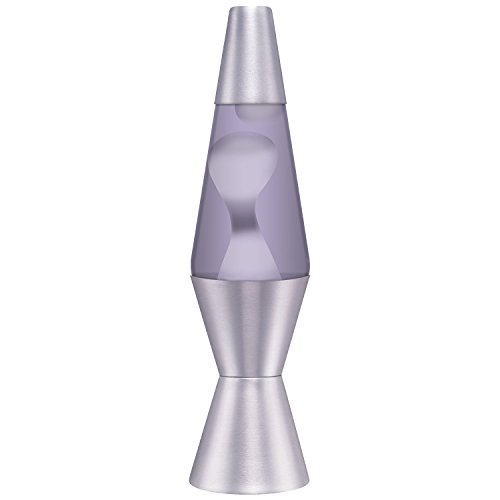 Lava Lite 2112 14.5-Inch Classic Silver-Based Lava Lamp, White Wax ...