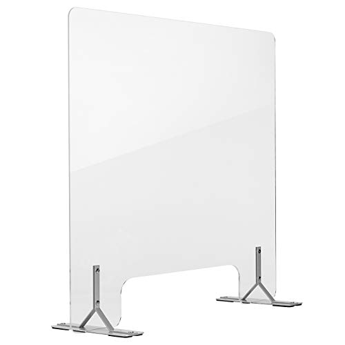 J JACKCUBE DESIGN Sneeze Guard for Countertop Plexiglass Protective ...