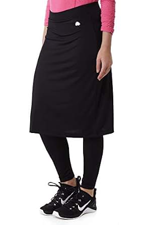 Amazon.com: Snoga Athletics Active Midi Skirt with Ankle-Length ...