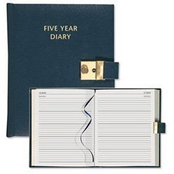 Collins 5 Five Year Undated Diary With Key Lock - Blue: Amazon.co.uk: Electronics