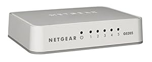 NETGEAR GS205-100UKS 5 Port Gigabit Ethernet Desktop Switch: Amazon.co ...