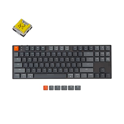 Keychron K1 RGB Hot-swappable Tenkeyless Layout Ultra-Slim Wireless ...