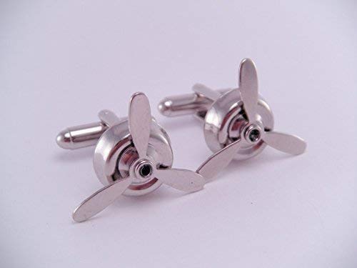 Amazon.com: Silver Airplane Working Rotating Spinning Propeller ...