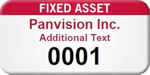 Amazon.com : Fixed Asset Custom Asset Label With Numbering, 0.75" x 1.5 ...