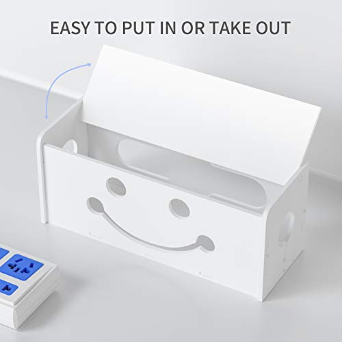 Cable Management Box, Hide Surge Protector Cable Box, Large Cable ...