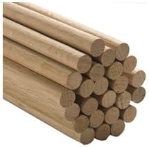 Save on 1 Pc, 3/4 X 36 Oak Wood Dowels Mix Of Red And Whit...1 Pc, 3/4 ...