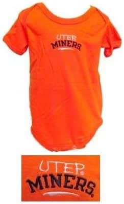 Amazon.com : Utep Miners Embroidered Onsie 18 Mos. Orange : Sports ...