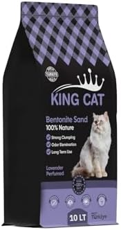 King Cat Cat Litter Made from 100% Clumping Natural Bentonite, 99.5% ...