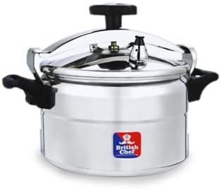 British Chef 7L Aluminum Pressure Cooker | Induction Base Pressure Pot ...