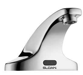 Sloan SF-2350 Electronic 4" Centerset Faucet, Sensor Activated, Battery ...