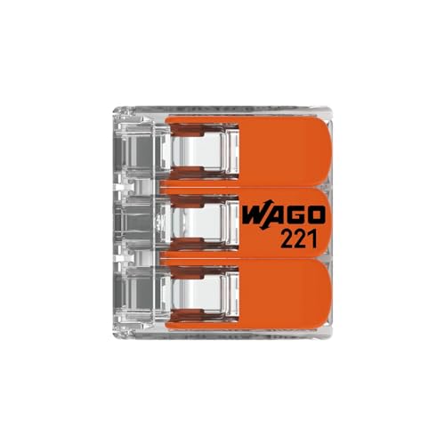 Wago 221-413 LEVER-NUTS 3 Conductor Compact Screw Connectors 100 PK on ...