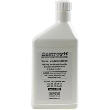 Amazon.com : MBM Destroyit Paper Shredder Oil (4 x 1 pint) - CED214 ...
