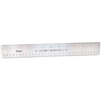 Stainless Steel Center Finding Ruler. Ideal for Woodworking, Metal Work ...