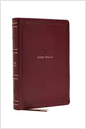 NRSV, Catholic Bible, Standard Large Print, Leathersoft, Red, Comfort ...