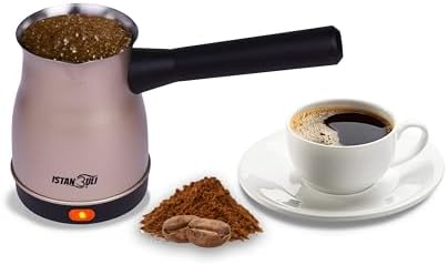 istanbuli gold stainless steel turkish coffee maker with 800w power and ...
