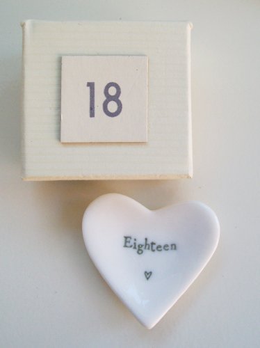 18th Birthday with Butterflies Silver Finish Heart Shaped Trinket Box ...