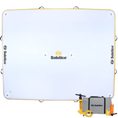 SOLSTICE ORIGINAL Floating Inflatable Dock Platform 10 X 10 FT Float ...