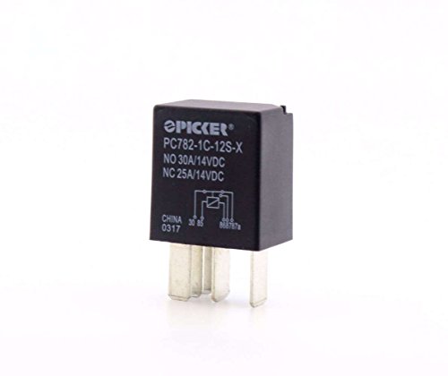 Buy PC782-1C-12S-X | 5 Pin SPDT 12VDC Coil 30 Amp Micro ISO Sealed Automotive Relay with Plug in ...