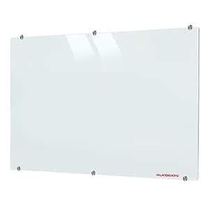 ALKOSIGN Frameless Glass Board - White (4FT x 8FT) | Writing Glass ...