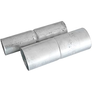 Amazon.com : Chain Link Fence Top Rail Sleeves Galvanized Steel 4 Pc ...