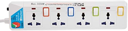 Narken E-Series Electric Universal Extension Cord 4 Socket 3 Meter ...