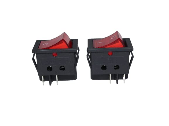 Power Heat Press Rocker KCD4 Power Switch 30A 250V DPST 4 Pin 2 ...