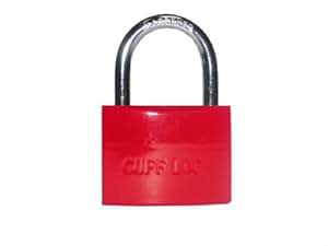 Cuff Lock Handcuff Key Padlock - Red Finish - - Amazon.com
