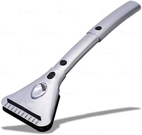 Zone Tech Heated Car Window Snow/Ice Scraper with Light - Extendable ...