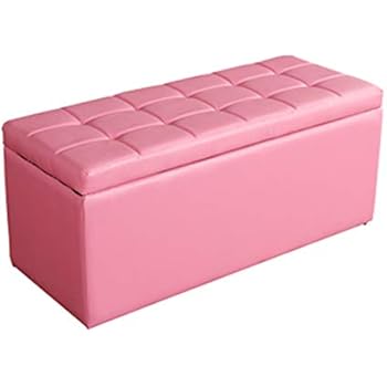Amazon.com: ORE International Storage Bench with Two Ottomans, Pink, 17 ...