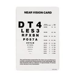 Near Vision Test Card: Near Visual Acuity Chart: Amazon.com: Tools ...