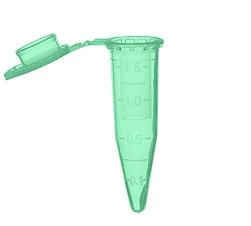 MUHWA 500 PCS Polypropylene Graduated Microcentrifuge Tubes with Snap ...
