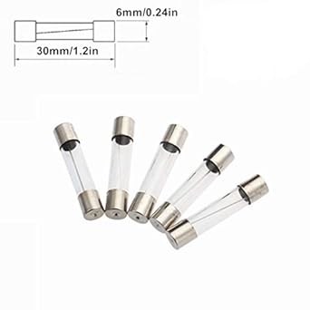 Compstudio 5Pcs/Lot F0.5AL250V 6X30MM 0.5A Fast Blow Fuse 250V F0.5AL ...