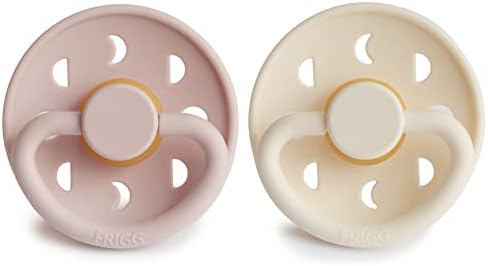 Frigg Moon Phase Latex Pacifier | 2-Pack | Moon Natural Rubber Soother ...
