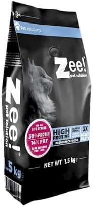 Zee Pet Solution Dry Food for Cats Contains Dried Chicken Meat and Fish ...