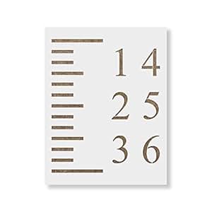 Amazon.com: Growth Chart Stencil Template - Reusable Stencil for Growth ...