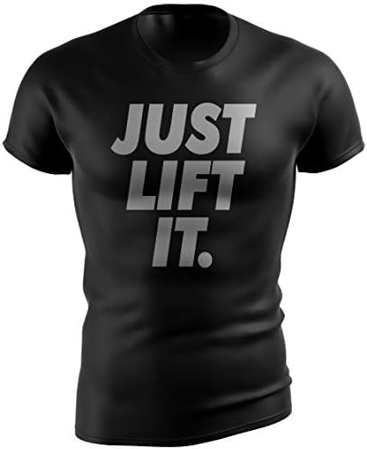 Bodybuilding Shirts for Men - Motivational Gym Muscle - Just Lift It (S ...