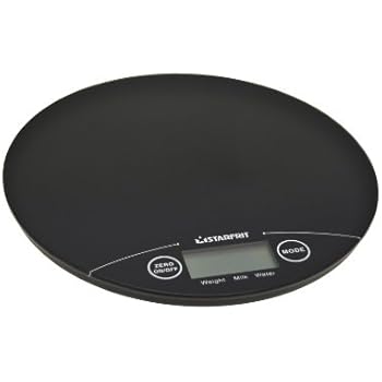 Amazon.com: Starfrit 093756 Electronic Ultra Slim Round Kitchen Scale ...
