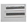 Plastic"Autobiography"" SUPERCHARGED" Trunk Letters Badge Emblem ...