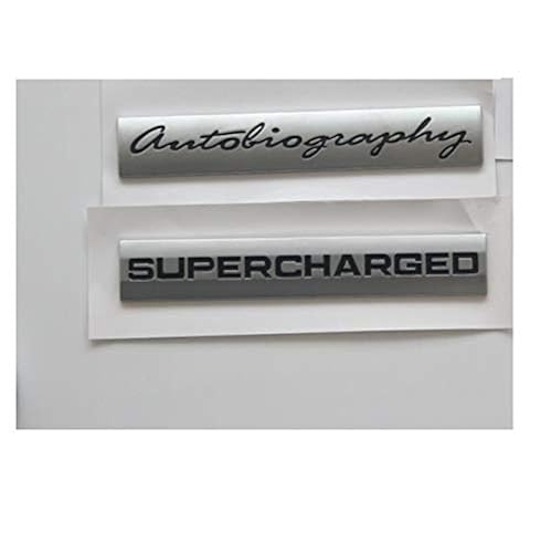 Plastic"Autobiography"" SUPERCHARGED" Trunk Letters Badge Emblem ...