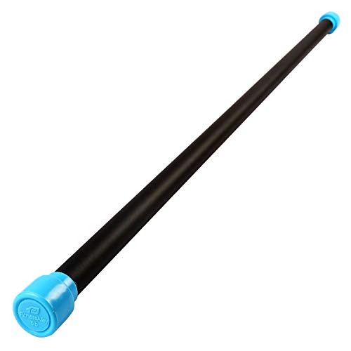 Fitness Alley Weighted Bar Total Workout Bar, Solid Steel Exercise Bar ...